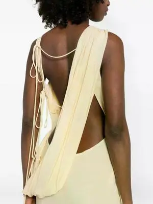 Andamane Minerva Cowl-neck Maxi Dress - Yellow