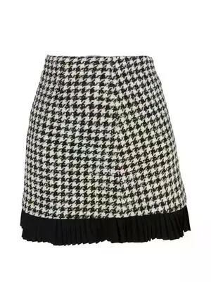 Sandro Houndstooth Mini Skirt