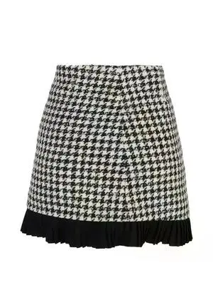 Sandro Houndstooth Mini Skirt