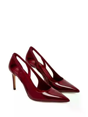 STUART WEITZMAN Cut-out Pointed Pumps - Red