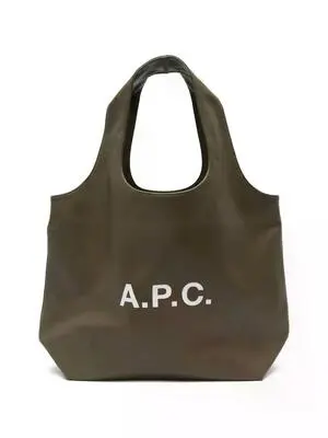 A.p.c. Logo Shoulder Bag - Green