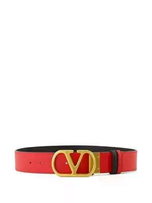 Valentino Garavani Reversible Logo Buckle Belt - Red