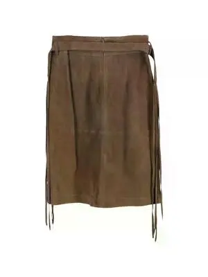 Vanessa Bruno Slit Suede Skirt