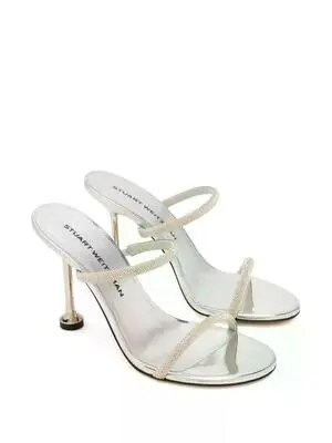 STUART WEITZMAN Crystal-embellished Stiletto Sandals