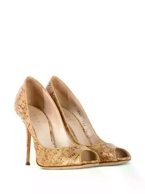 Casadei Peep-toe Stiletto Pumps