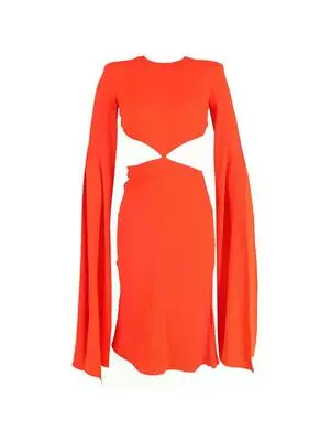 Alex Perry Cape-effect Cut-out Mini Dress