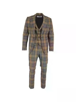 VIVIENNE WESTWOOD Plaid-pattern Three-piece Suit