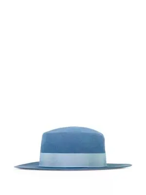 Saint Laurent Ribbon Fedora Hat