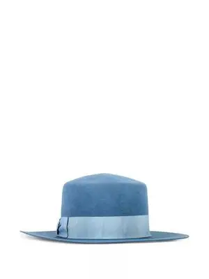Saint Laurent Ribbon Fedora Hat