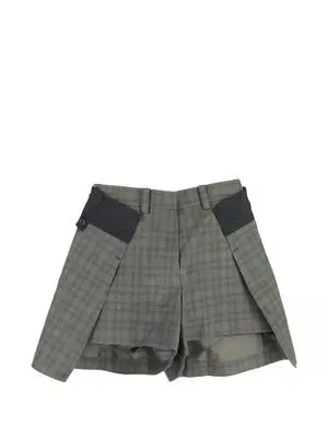 Sacai Layered Checked Shorts