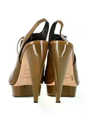 Burberry Slingback Platform Sandals