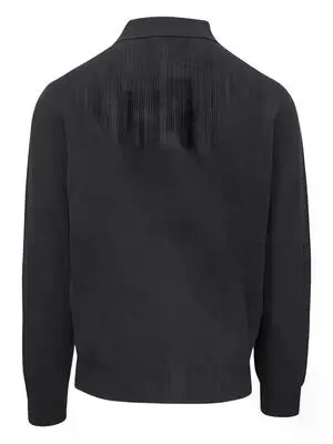 Canali Long-sleeve Buttoned Polo Shirt