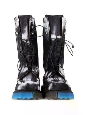 Off-White Tie-dye Combat Boots
