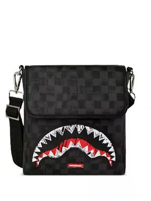 SPRAYGROUND Checkerboard Messenger Bag - Black