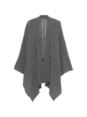 Ermanno Scervino Asymmetric Cable Knit Cardigan