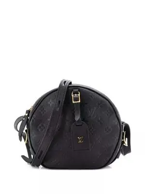LOUIS VUITTON Boite Chapeau Souple Bag Monogram Empreinte Leather Mm - Black