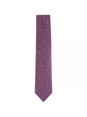 Brioni Diamond-pattern Neck Tie - Purple