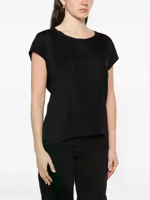 Pinko Bertha Tie-detail Blouse - Black