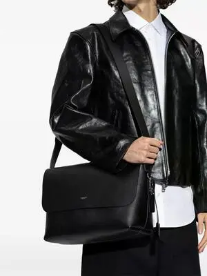 COACH Ludlow Leather Messenger Bag - Black