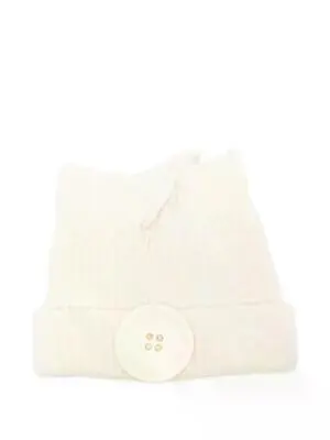 CHARLES JEFFREY Button Beanie - Neutrals