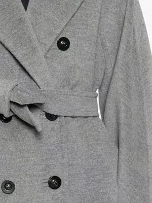 Max Mara Madame Double-breasted Coat - Grey