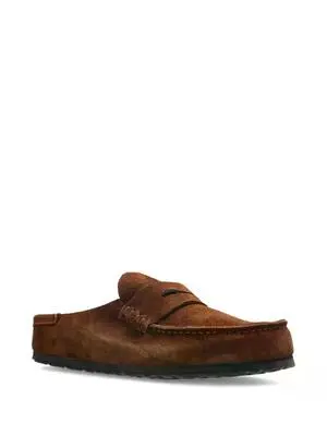 BIRKENSTOCK Naples Wrapped Suede Mules - Brown
