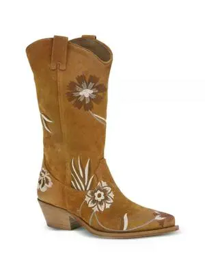 P.a.r.o.s.h Floral-embroidered Boots