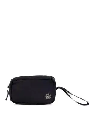 Stone Island Logo-detail Clutch - Black