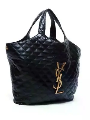Saint Laurent Large Icare Leather Handbag