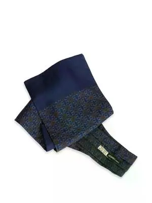 Hermès 1990s Geometric-print Silk Scarf - Blue