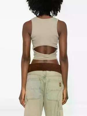 DIESEL® Tie-detail Tank Top - Neutrals