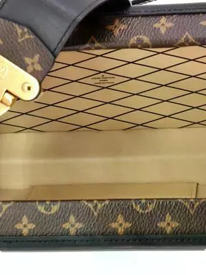 LOUIS VUITTON Petite Malle East West Shoulder Bag Monogram Canvas