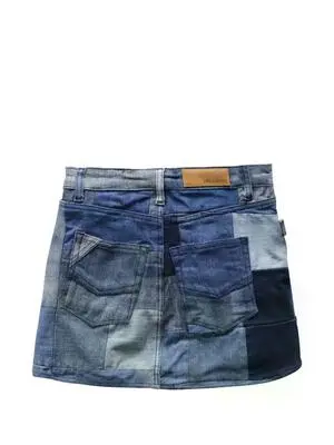 Zadig&Voltaire Patchwork Denim Mini Skirt