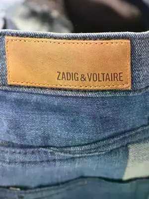 Zadig&Voltaire Patchwork Denim Mini Skirt