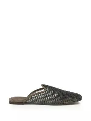 Brunello Cucinelli Net Slides - Grey