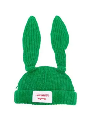 CHARLES JEFFREY Chunky Rabbit Beanie - Green
