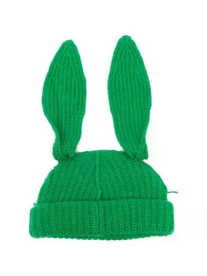 CHARLES JEFFREY Chunky Rabbit Beanie - Green