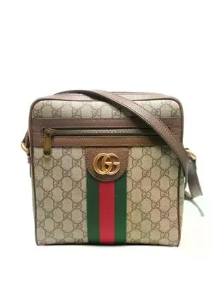 Gucci Zip-top Web-stripe Crossbody Bag
