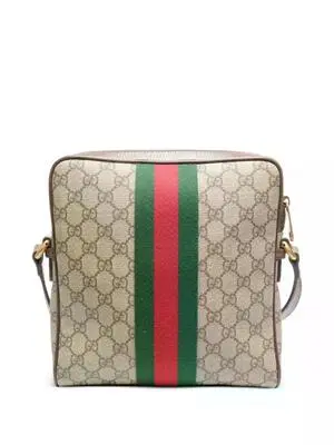 Gucci Zip-top Web-stripe Crossbody Bag