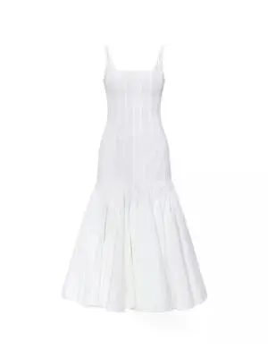 Jacquemus Agave Pleated Dress - White