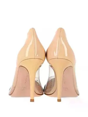 GIANVITO ROSSI Plexi Pointed Pumps
