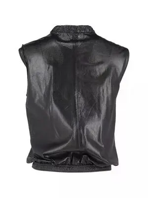 JIL SANDER Zip-up Leather Gilet