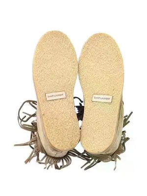 Saint Laurent Nino Fringed Ankle Boots