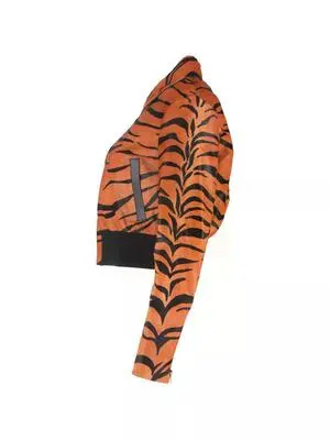 Dior Tiger-print Cropped Bomber Jacket