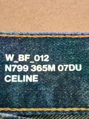 Celine Button-fastening Straight-leg Jeans