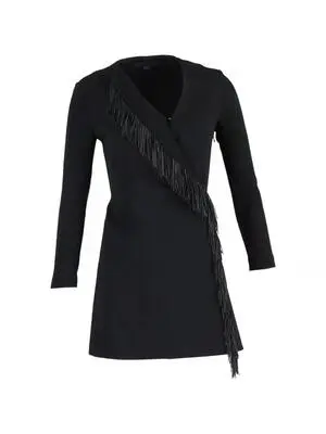 ALEXANDER WANG Fringed Wrap Mini Dress