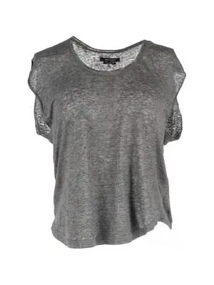 ISABEL MARANT VINTAGE Draped Linen T-shirt