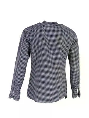 TOM FORD Check Button-front Shirt - Blue