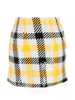 ROTATE BY BIRGER CHRISTENSEN Checked Mini Skirt