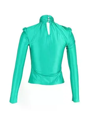Rabanne Ruched Turtleneck Top